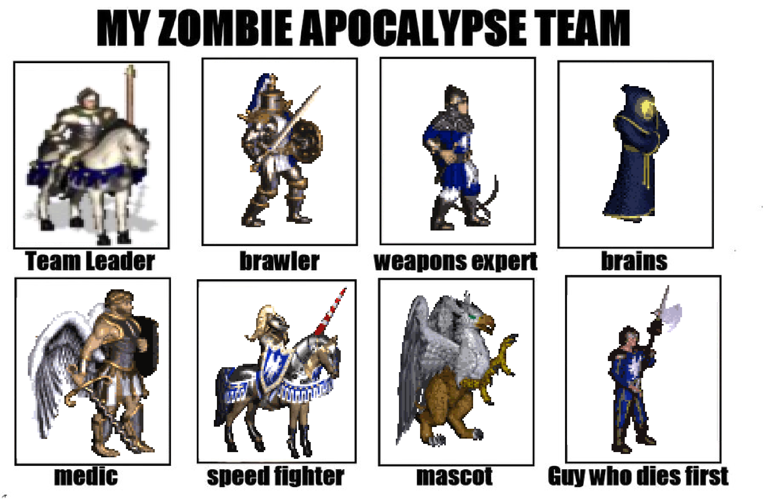 [Image - 633658] | My Zombie Apocalypse Team | Know Your Meme