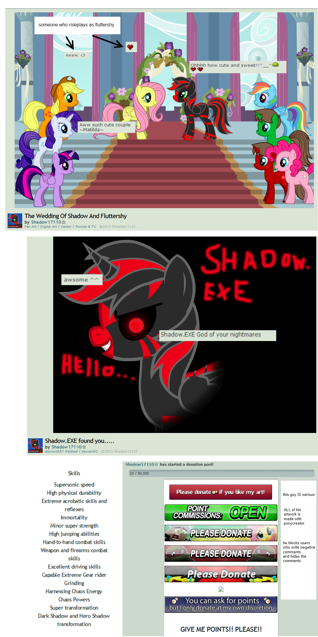 ponyfied shadow the hedgehog oc | Cringe | Know Your Meme