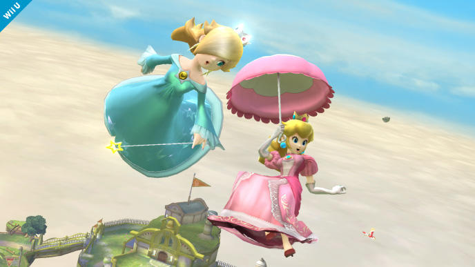 Rosalina and Peach floating | Super Smash Brothers | Know Your Meme