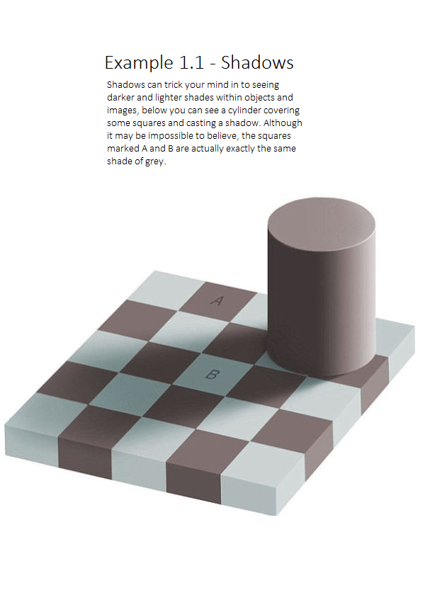 Checker illusion | Optical Illusion | Know Your Meme