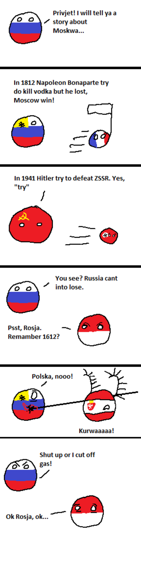 Russiaball cant into lies | Polandball | Know Your Meme