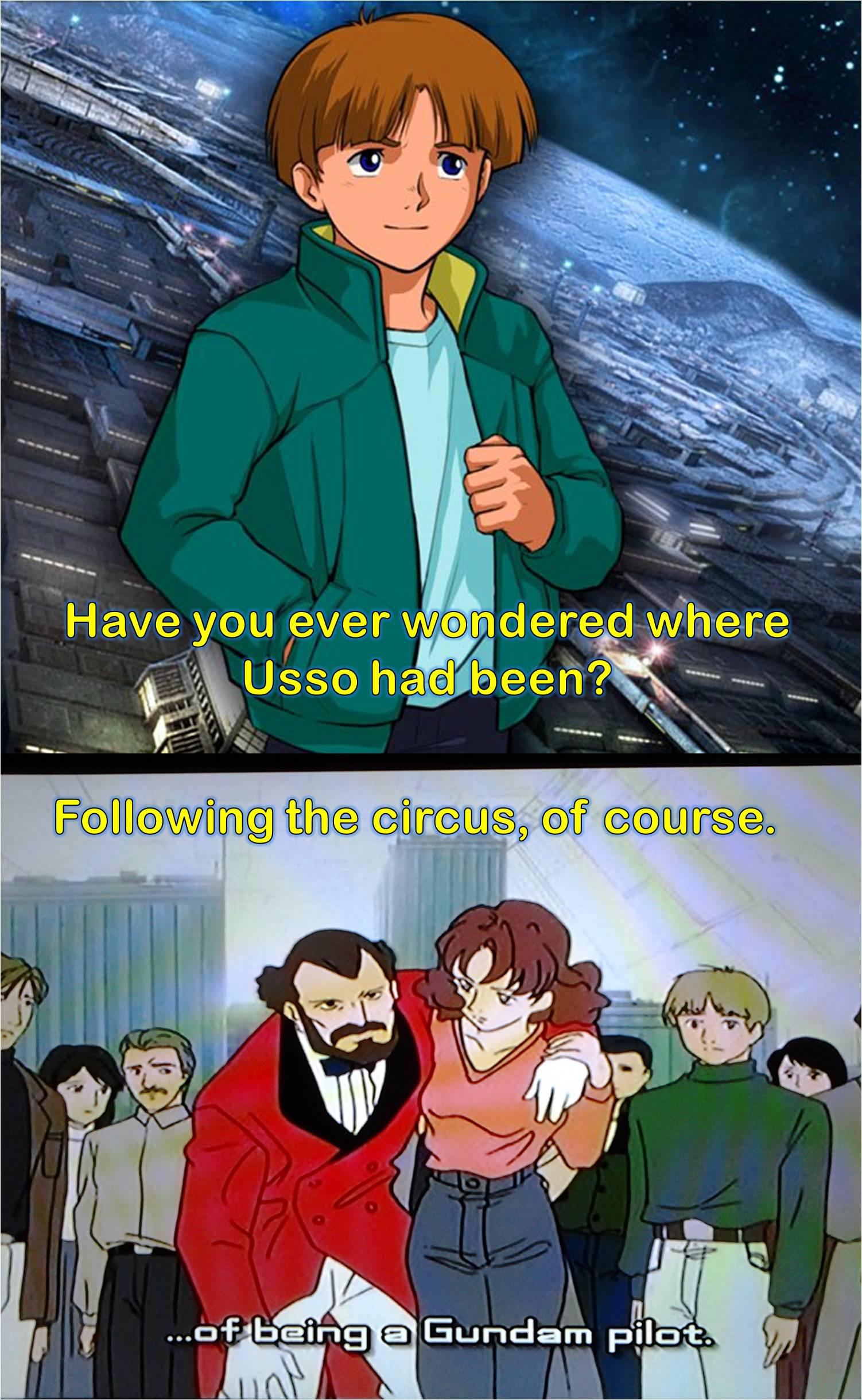 Usso time-jumped?!? | Mobile Suit Gundam | Know Your Meme
