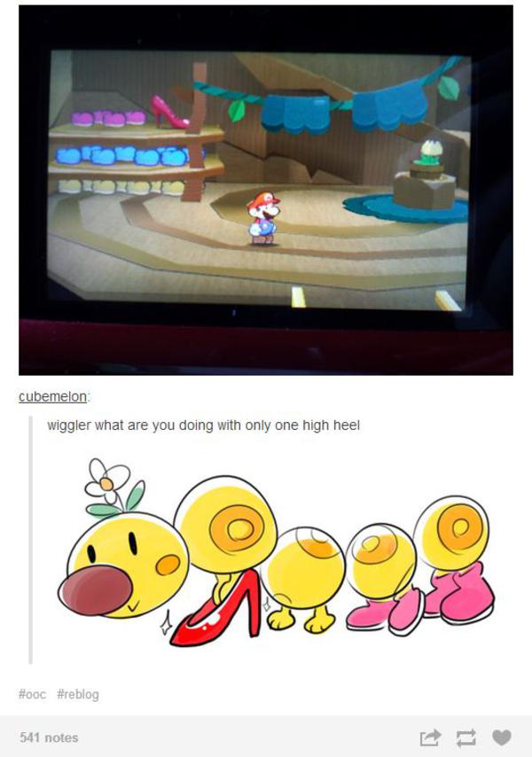 Nice shoes, wiggler | Paper Mario | Know Your Meme