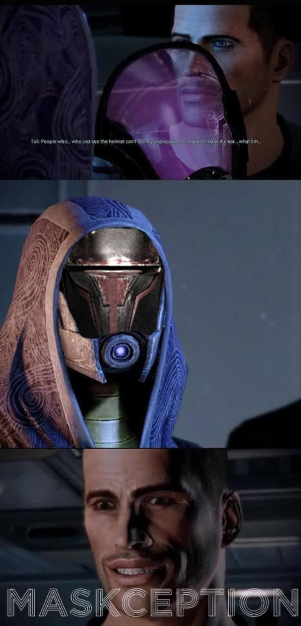 Tali Face - Maskception | Tali's Face | Know Your Meme