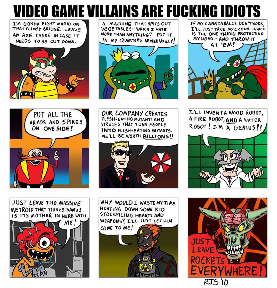 Video game villains are fucking idiots | Video Game Logic | Know Your Meme