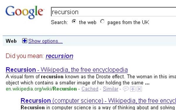 Recursion Did You Mean Know Your Meme