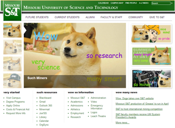 Missouri University of Doge and Technology | 2014 April Fools' Day ...