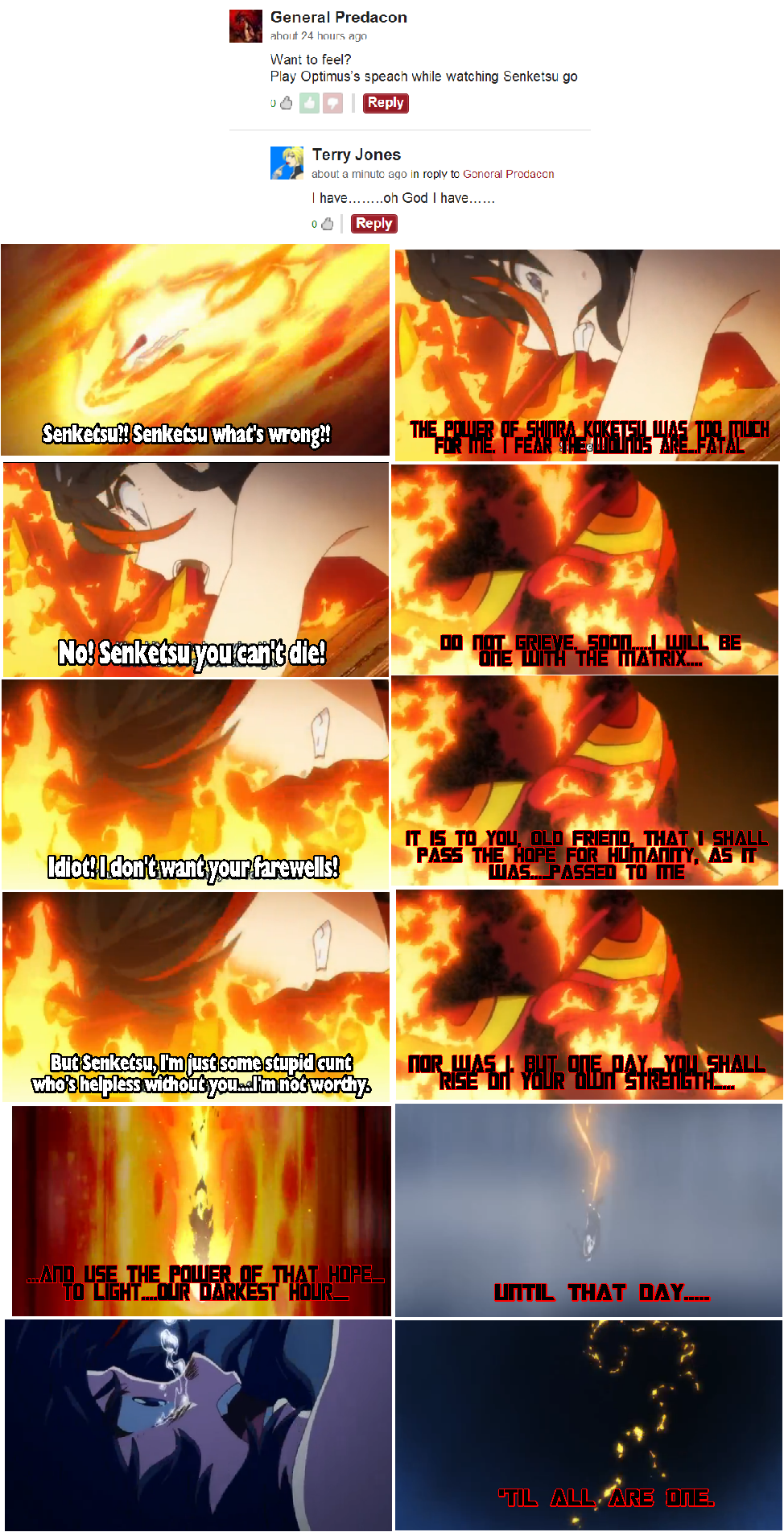 Death of Senketsu | Know Your Meme