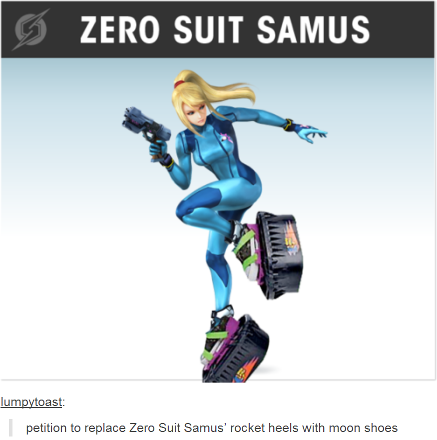 Samus in Moon Shoes | Super Smash Brothers | Know Your Meme