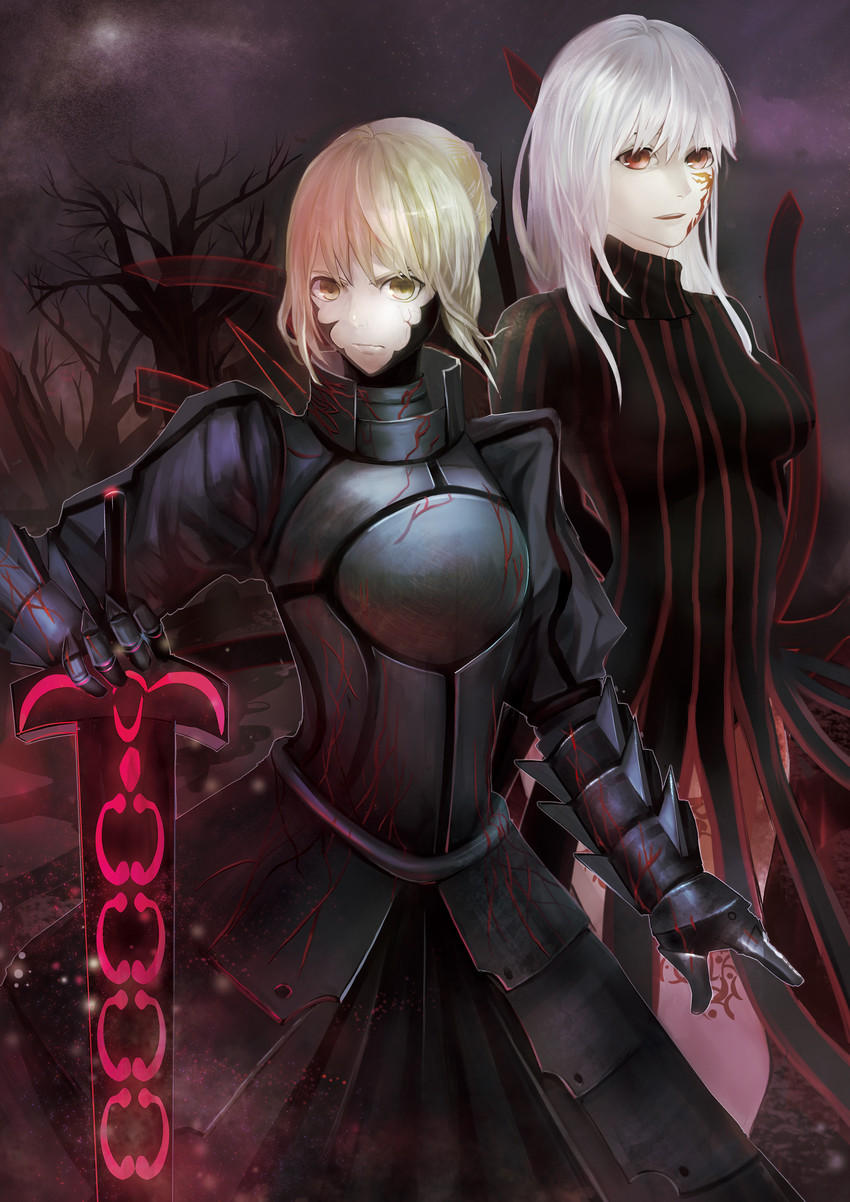 Art of Saber Alter & Sakura by KirbyHeimi / toshio | Fate (Type-Moon ...