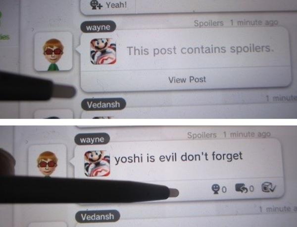 Yoshi is Evil | Miiverse | Know Your Meme