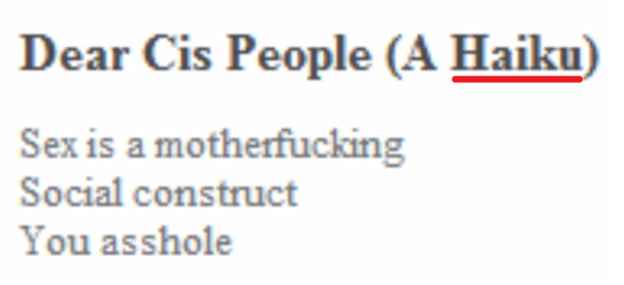 "Haiku" | Tumblr | Know Your Meme