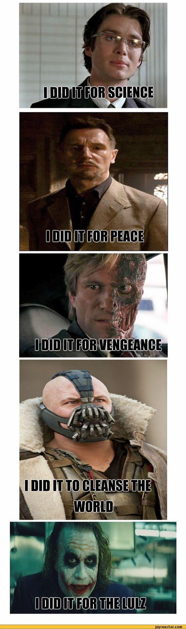 Joker's Motivation | I Did It for the Lulz | Know Your Meme