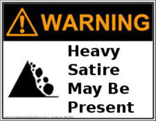 Satire Warning Sign | Know Your Meme