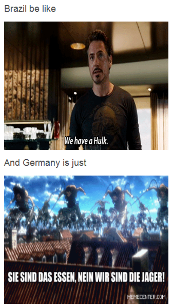 Brasil Germany jager | 2014 World Cup Semfinal: Brazil vs. Germany ...