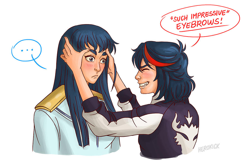 Satsuki's Glorious Eyebrows | Kill la Kill | Know Your Meme
