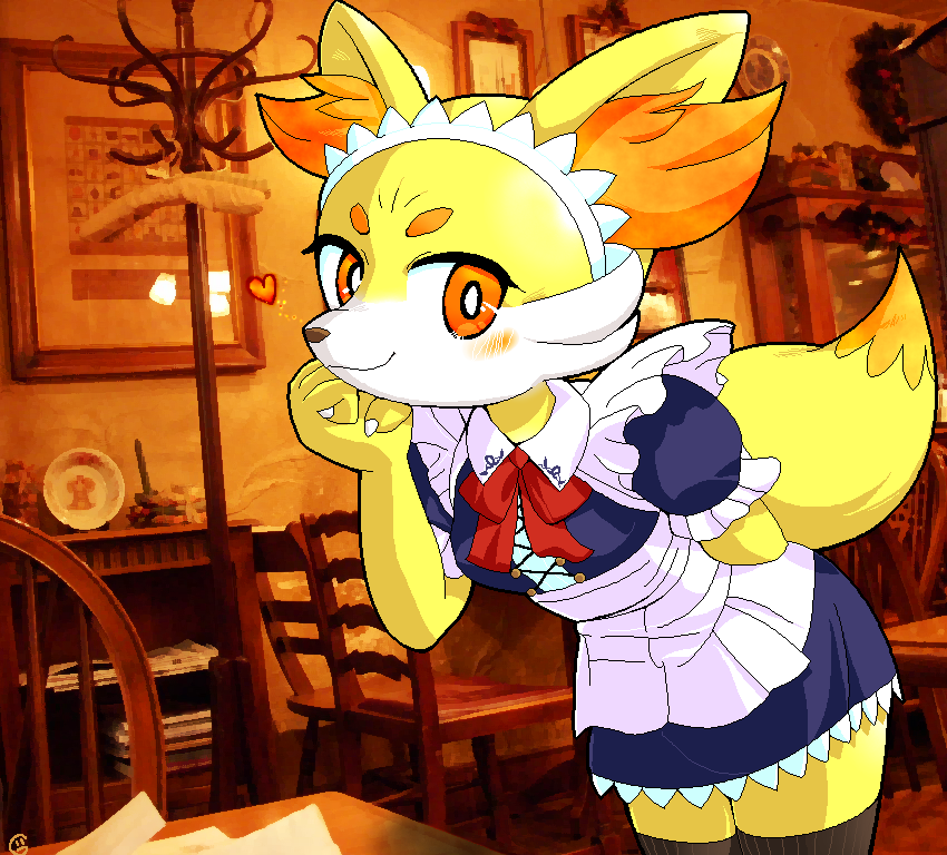 Maid Fennekin | Pokémon | Know Your Meme