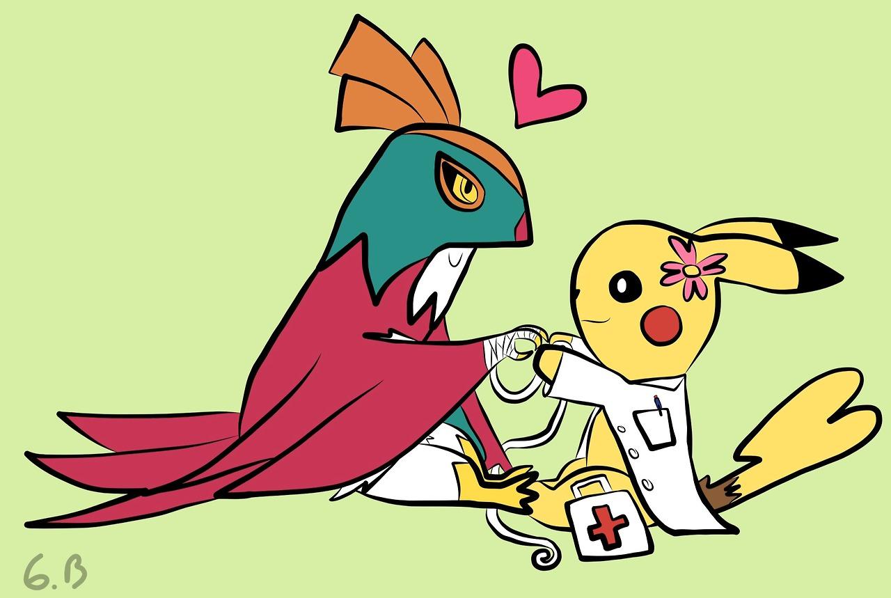 Dr. O giving some medical attention to Hawlucha | Twitch Plays Pokemon ...