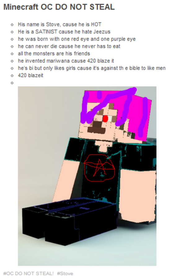 Minecraft OC | Original Character Do Not Steal | Know Your Meme