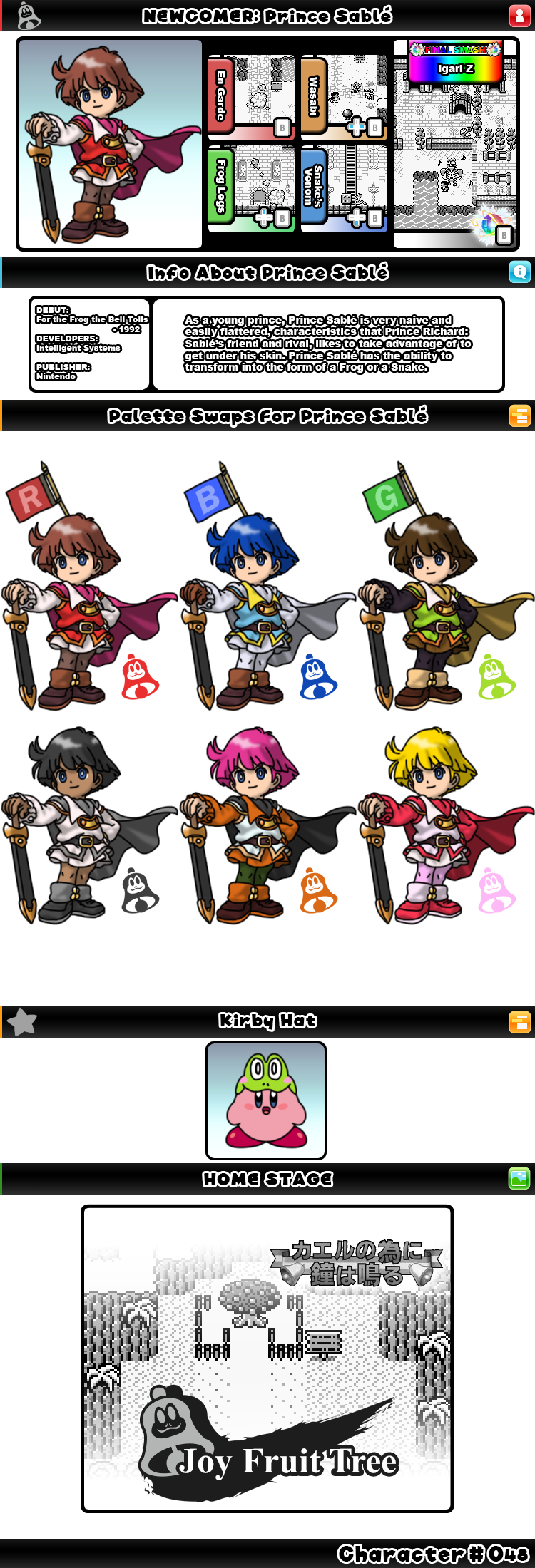 NEWCOMER Prince Sable | Super Smash Bros Character Predictions | Know ...