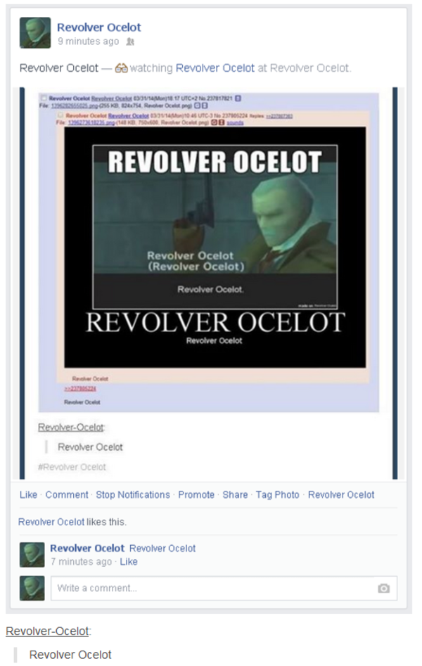 Revolver Ocelot | Metal Gear | Know Your Meme