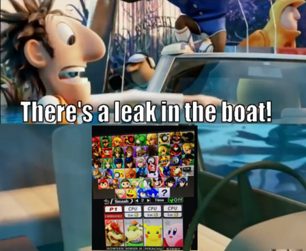 There's a leak in the boat! | Super Smash Brothers | Know Your Meme