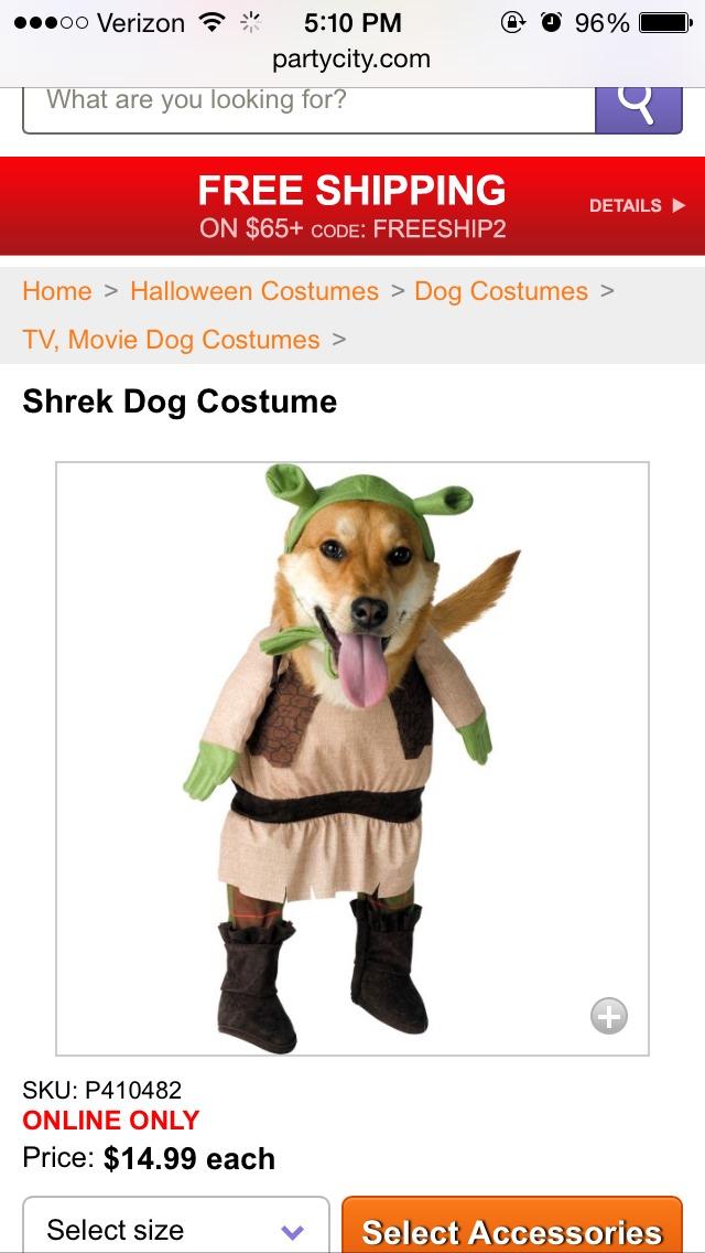 Shrek Dog Costume | Shrek | Know Your Meme