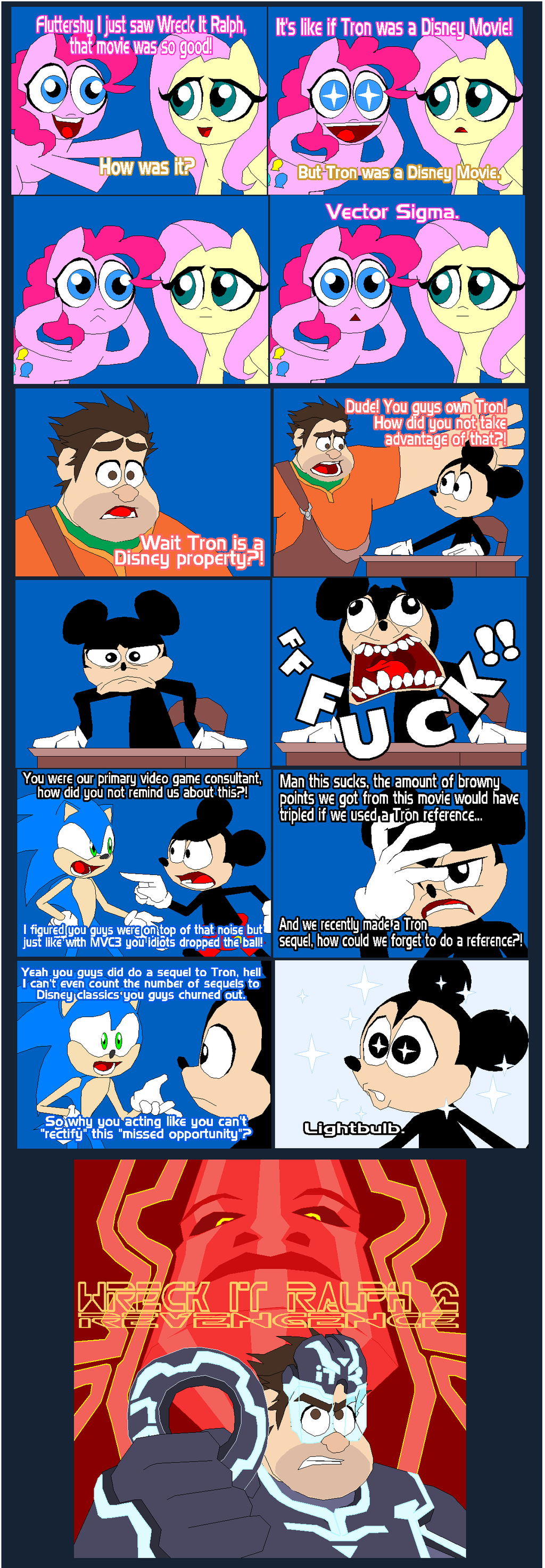 An old relic I did when Wreck It Ralph was first in theatres, just a ...