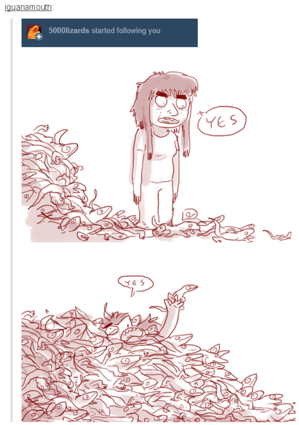 5000 lizards | Tumblr | Know Your Meme