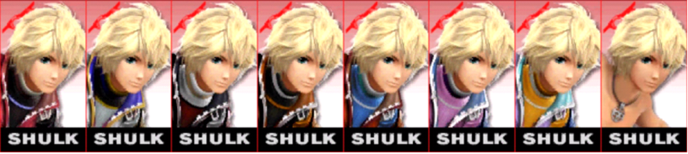 Shulk's SSB4 Costumes | Super Smash Brothers | Know Your Meme