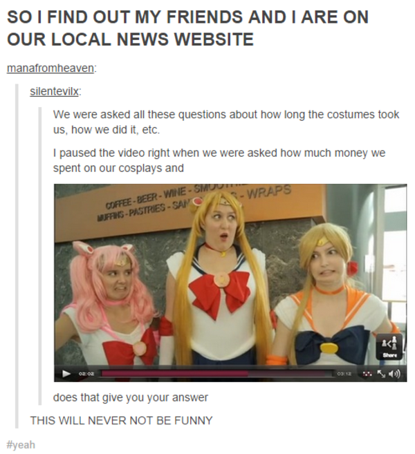 Cosplaying is tough work | Cosplay | Know Your Meme