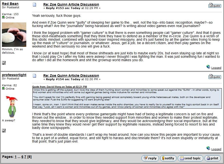 Cracked_forum_dismissing_gamers | GamerGate | Know Your Meme