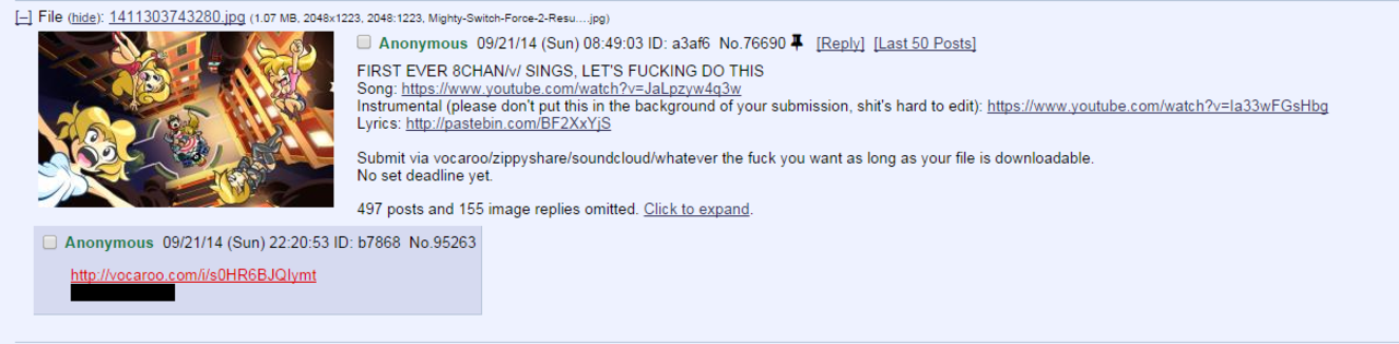 First ever 8chan /v/ sings | 8chan / 8kun | Know Your Meme