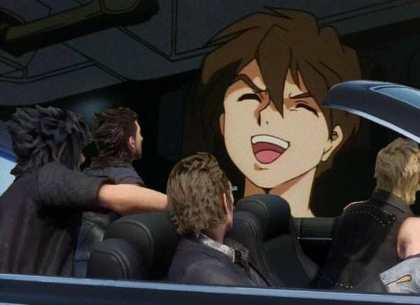 FFXV Heero Laugh | FFXV Car Driving | Know Your Meme