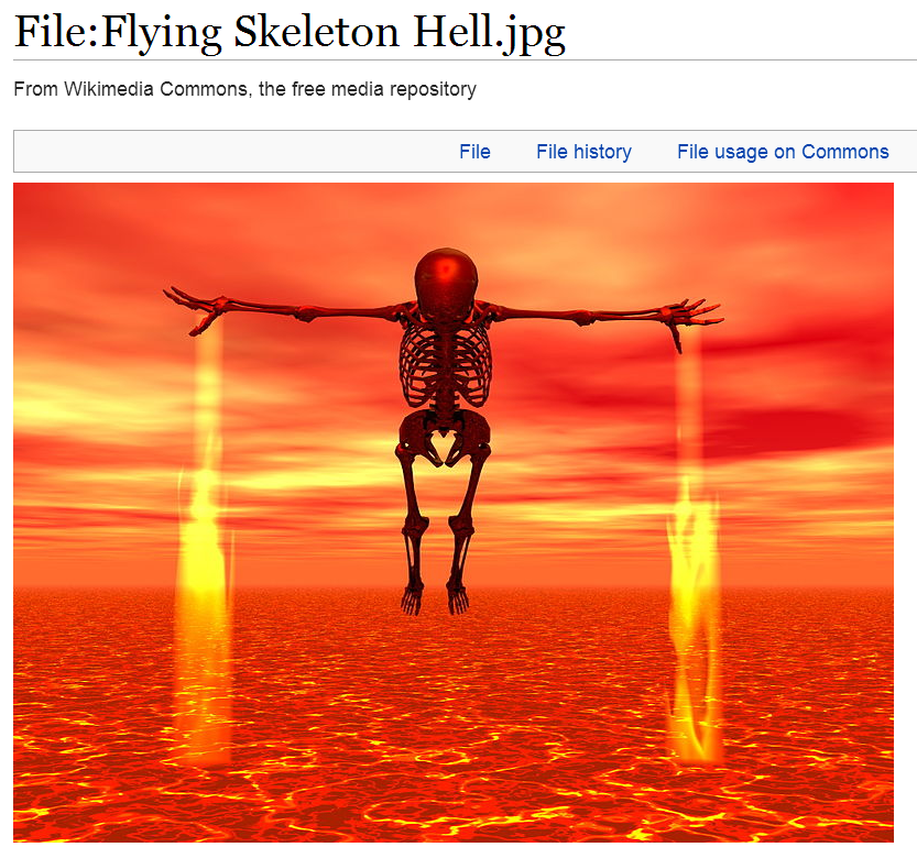 Even Wikipedia confirms the existence of the feared skeleton hell ...