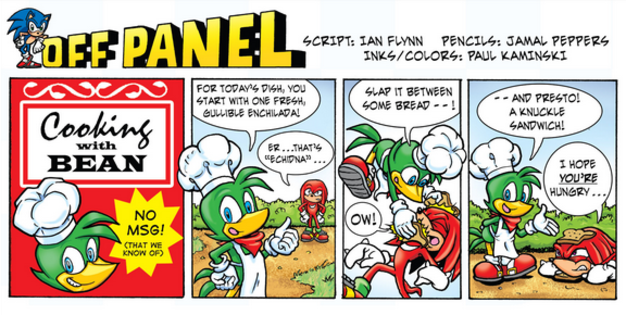 Cooking With Bean | Archie Sonic Comics | Know Your Meme