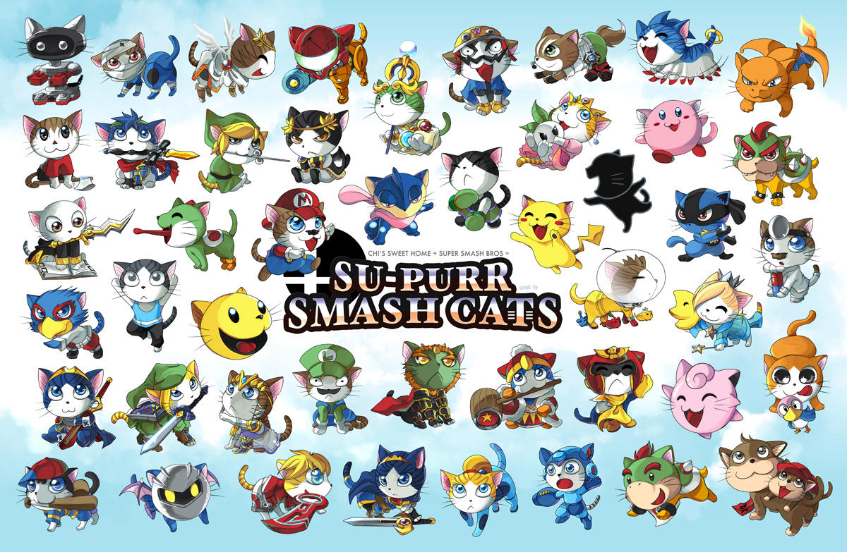 Su-Purr Smash Cats: Now with new kittens | Super Smash Brothers | Know ...