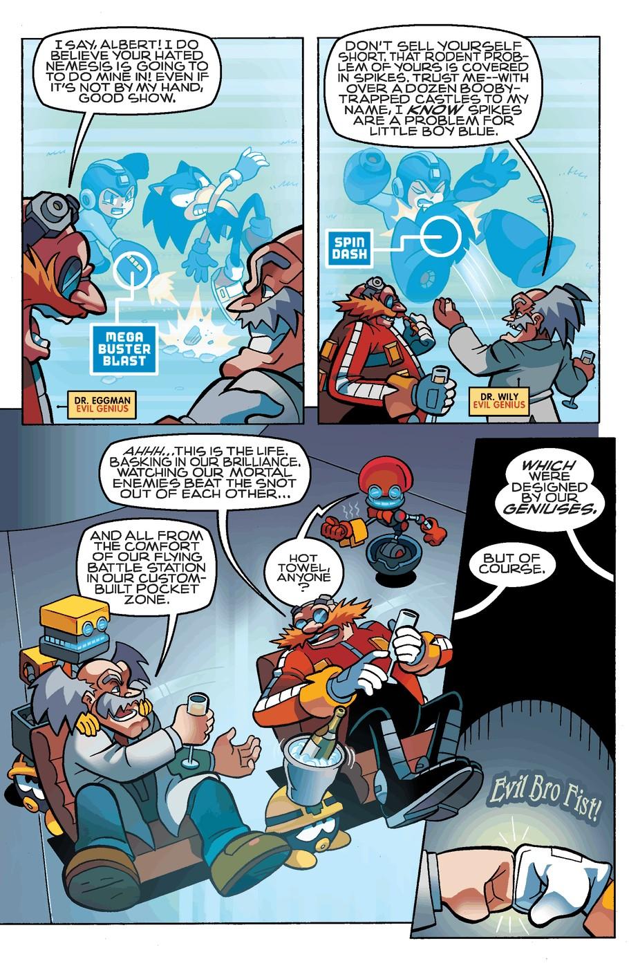 Eggman and Wily bonding | Archie Sonic Comics | Know Your Meme