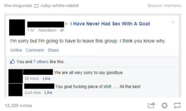 YOU GOAT-FUCKING PIECE OF SHIT! | Facebook / Meta | Know Your Meme
