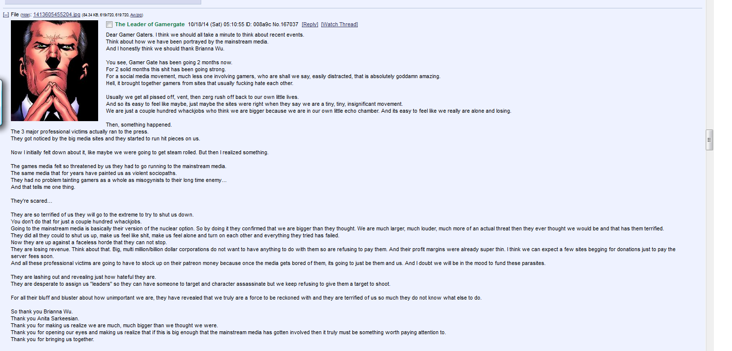 It's happening. | GamerGate | Know Your Meme