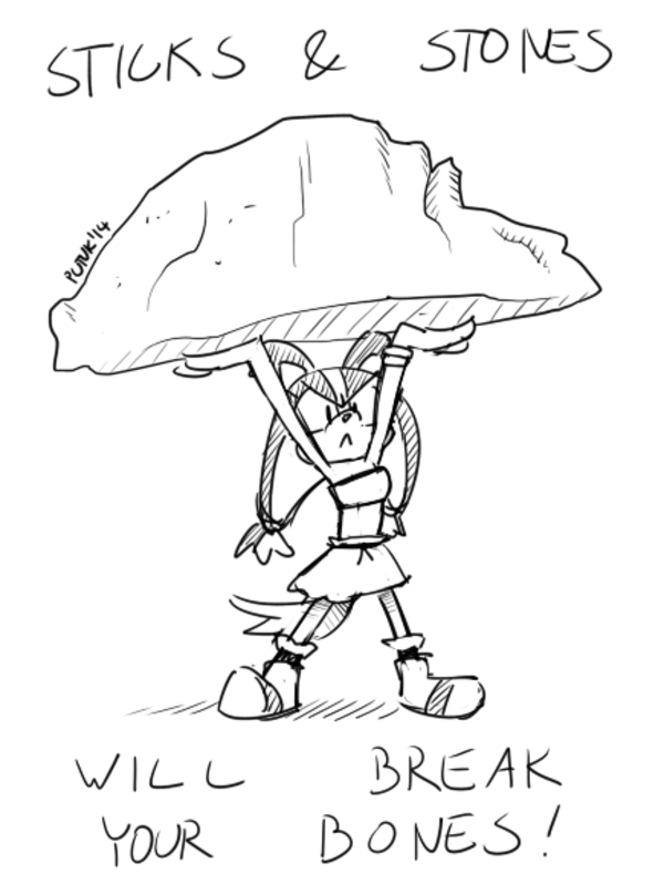 Sticks and one giant rock | Sonic the Hedgehog | Know Your Meme
