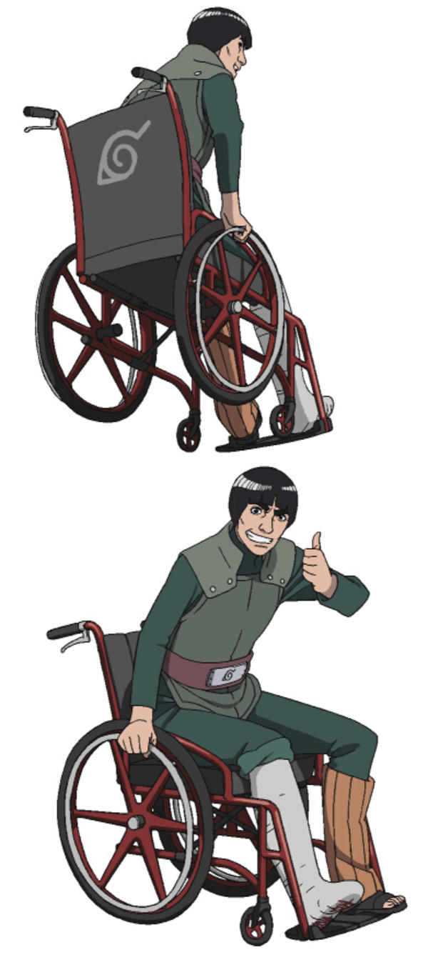 Might Guy in Wheelchair | Naruto | Know Your Meme