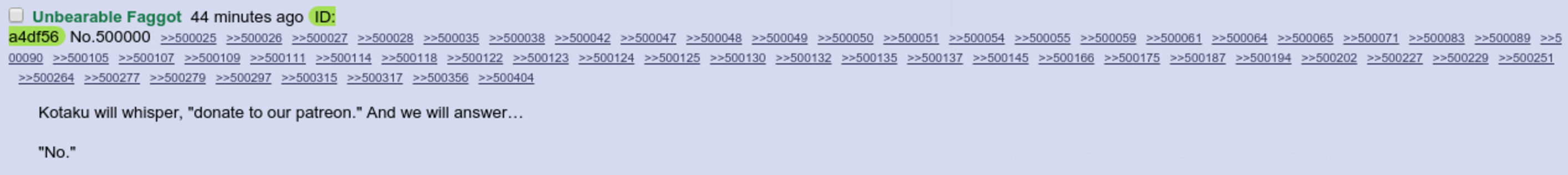 /gg/ 500000 GET | GamerGate | Know Your Meme