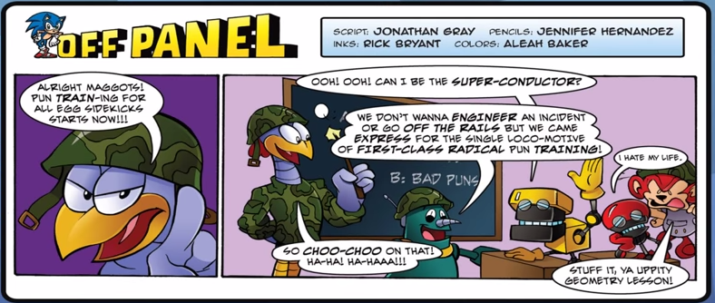 Pun "Train"-ing | Archie Sonic Comics | Know Your Meme