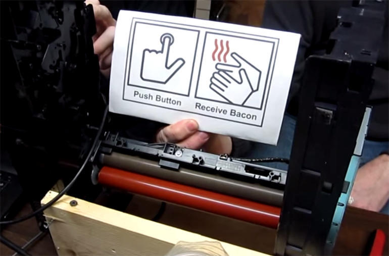 Button-Wired Semi-Automatic Bacon Dispenser | Push Button, Receive ...