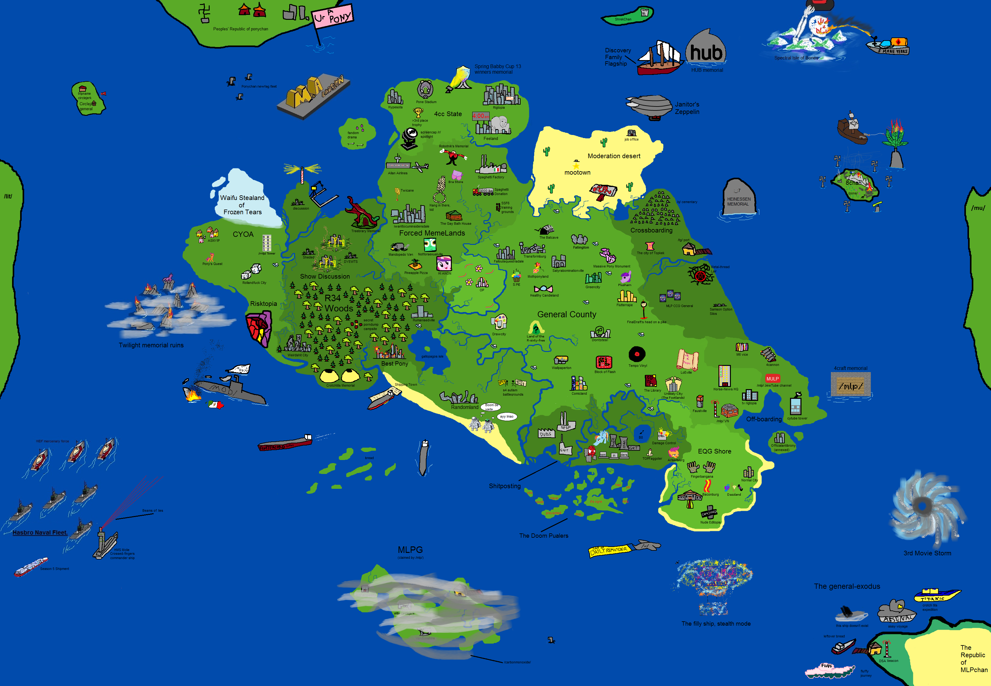 The Official 2014 /mlp/ World Atlas | My Little Pony: Friendship is ...