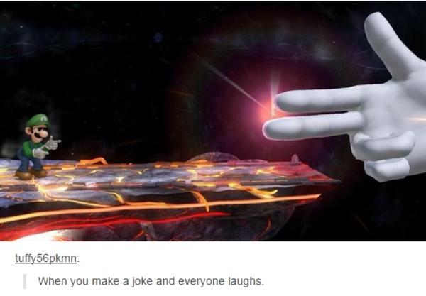 When you make a joke and everyone laughs. | Super Smash Brothers | Know ...