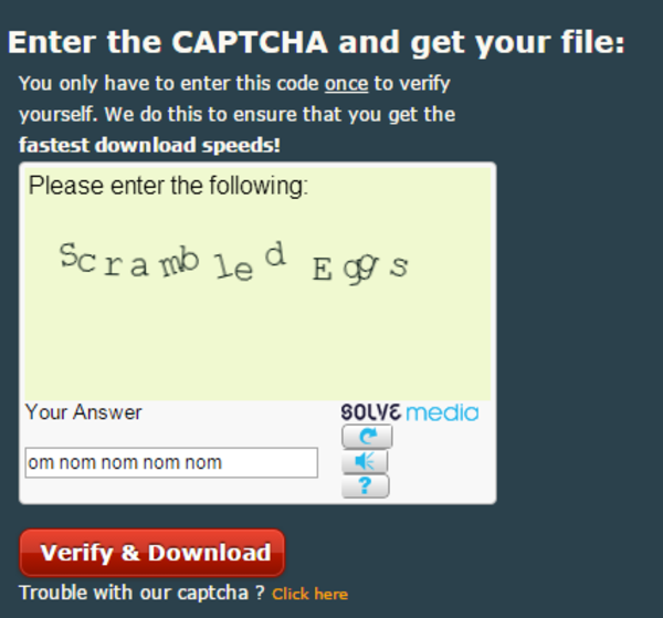 Yummy CAPTCHA | CAPTCHA | Know Your Meme