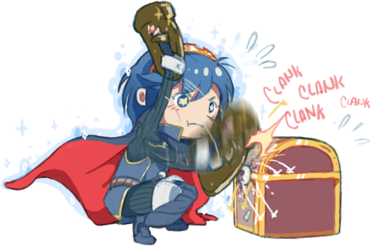 Marth using the Shield of Seals to open a chest | Fire Emblem | Know ...
