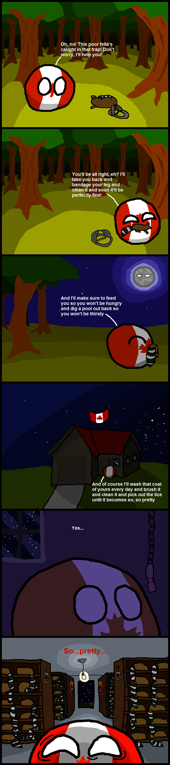 Damn Canada, You're Scary! | Polandball | Know Your Meme
